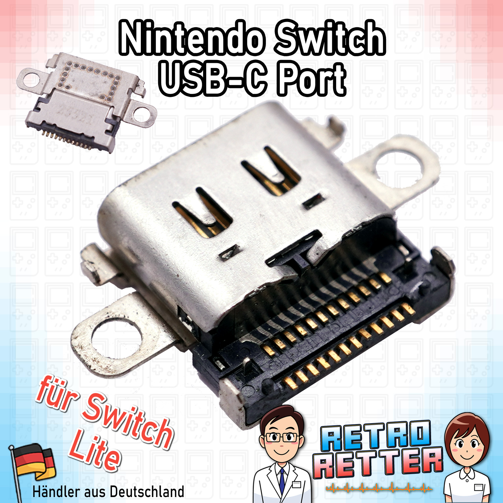 USB-C Port - Nintendo Switch Standard | Lite | OLED - Ladeport Strom ...