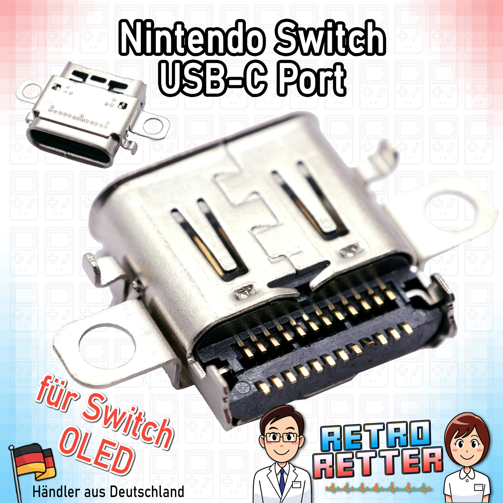 USB-C Port - Nintendo Switch Standard | Lite | OLED - Ladeport Strom ...