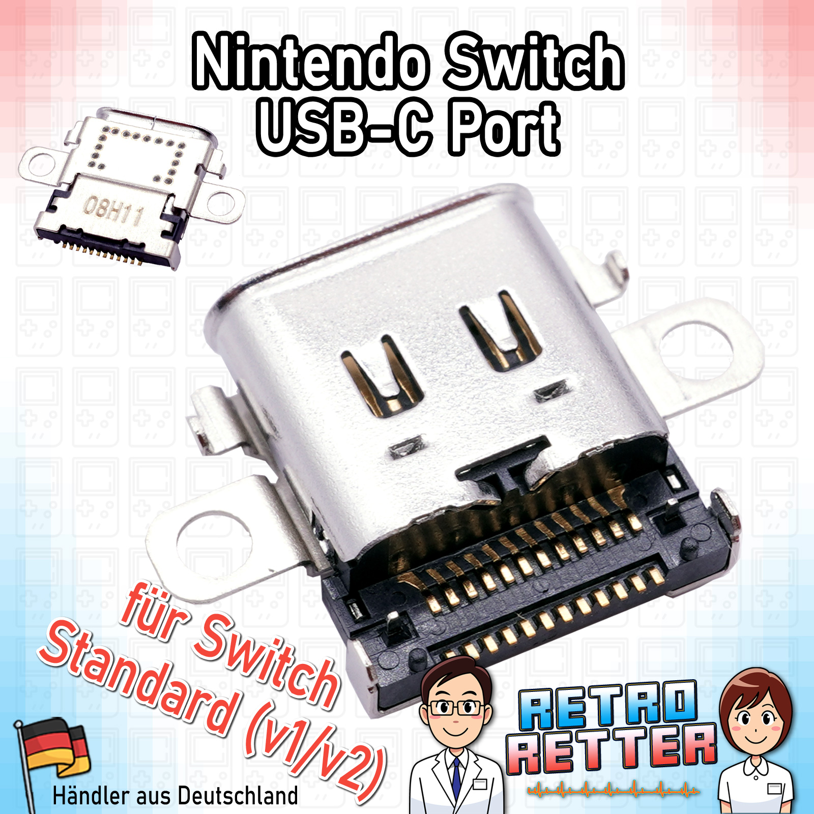 USB-C Port - Nintendo Switch Standard | Lite | OLED - Ladeport Strom ...